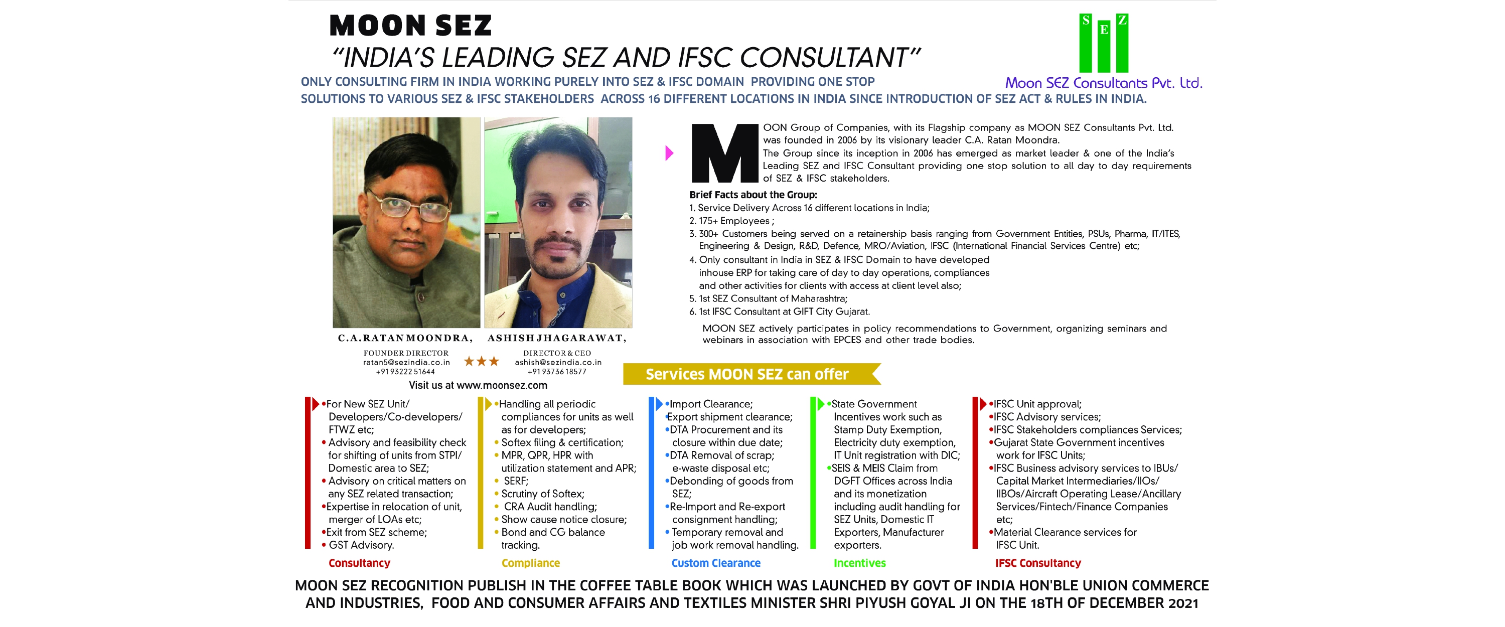 SEZ Consultancy Services | Moonsez Consultants Pvt.Ltd.